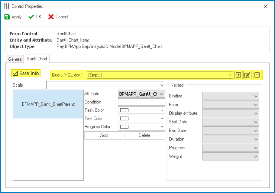 Gantt Chart – Key Components, Entity Conditions, & Binding Methods - DBP - Designer Manual - #14.1