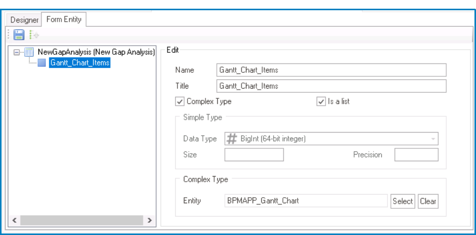 Gantt Chart – Key Components, Entity Conditions, & Binding Methods - DBP - Designer Manual - #14.1