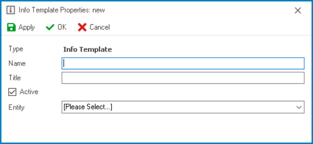 Info Template Properties - DBP - Designer Manual - #14.1