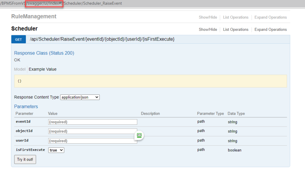Executing Events - DBP - Designer Manual - #14.2