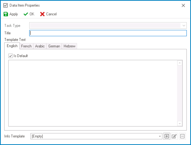 Data Item Properties - DBP - Designer Manual - #14.2