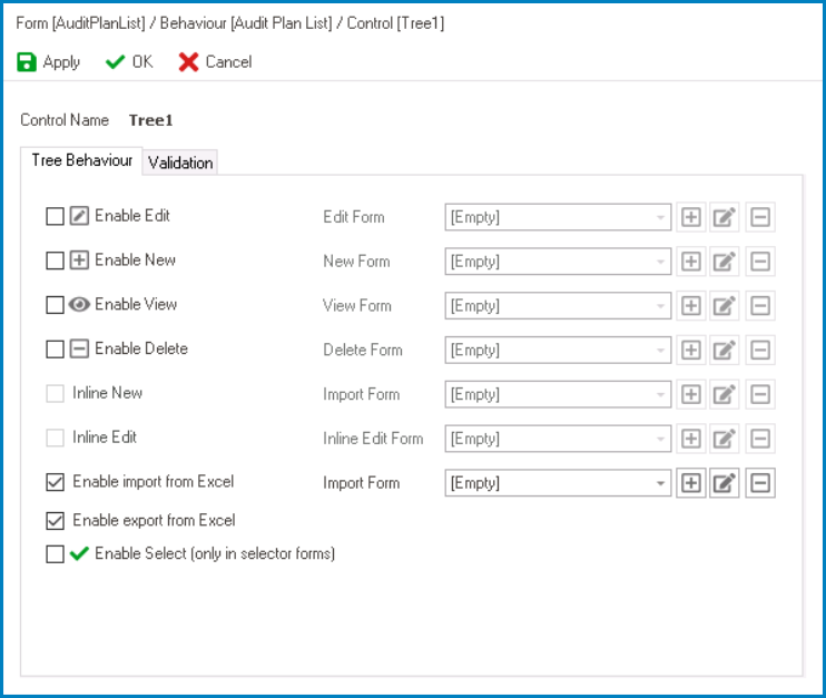 Tree – Control Governance - DBP - Designer Manual - #14.1