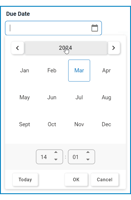 Date/Time Picker – Web Display - DBP - Designer Manual - #14.2