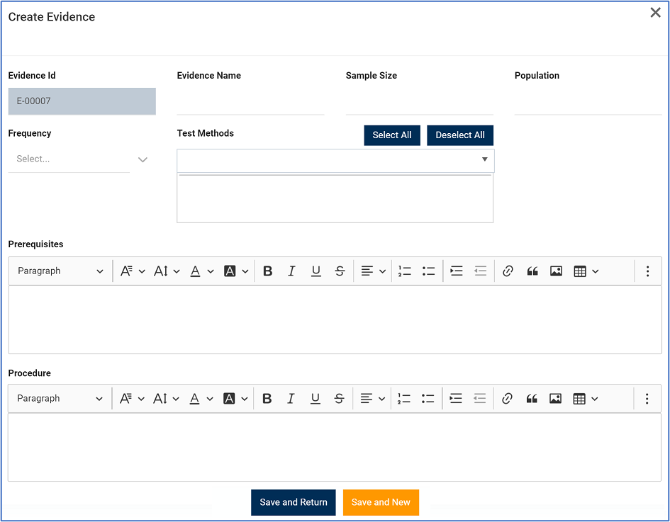 Create Evidence - Audit - #10