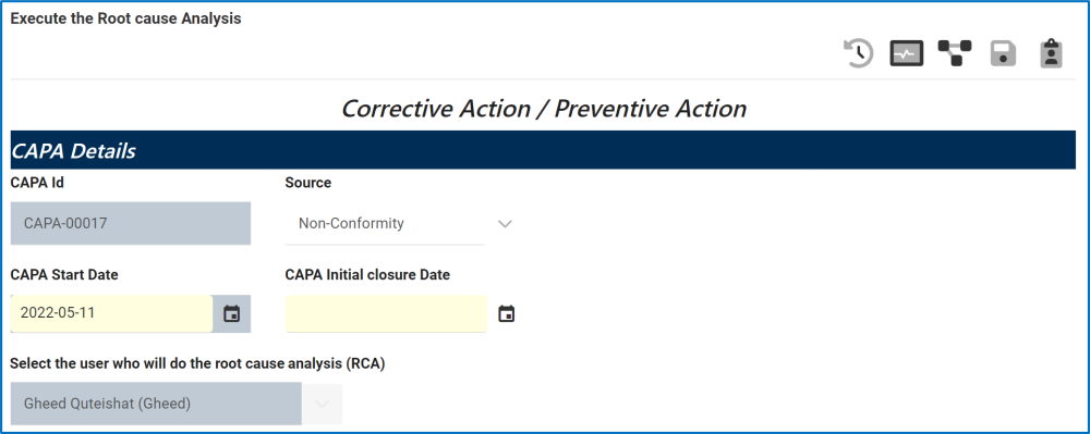 CAPA Details - CAPA - #13