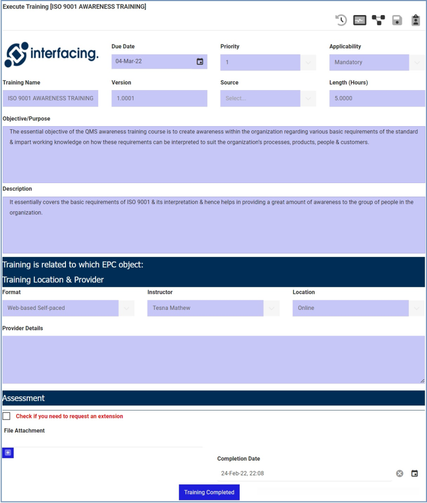 Execute Training - Training - #13