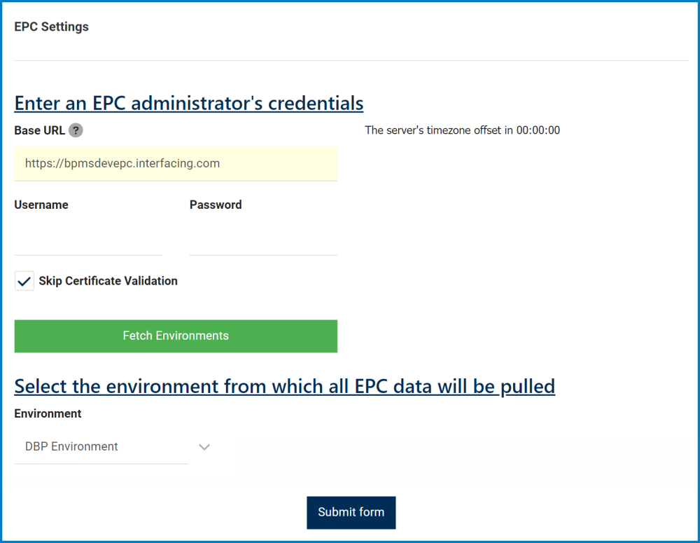 EPC Settings - Audit - #14