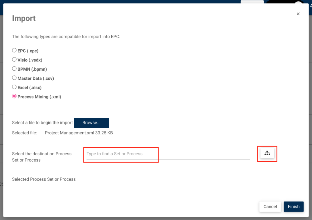 12.1.4.6 Import Data Mining XML Content - EPC - WebApp Manual - 13.3