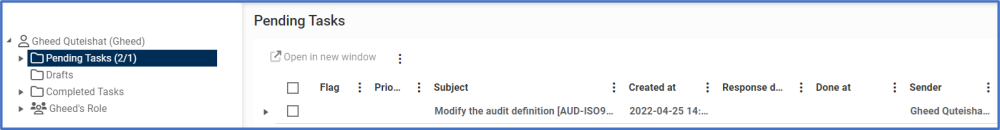 Modify the Audit Definition - Audit - #13