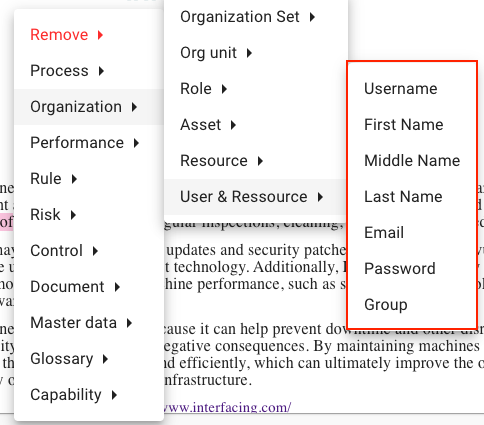 13.3.1.1.2 Manually Tagging Organization Objects - EPC - WebApp Manual - 14.0