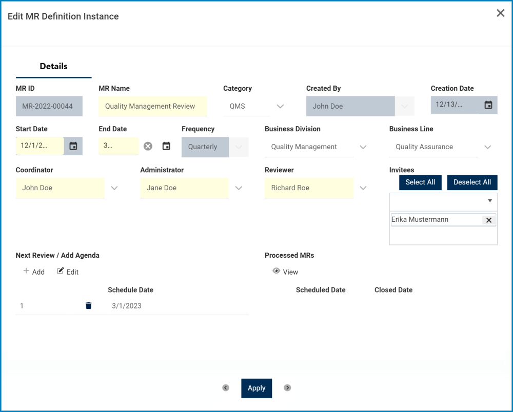 Edit Management Review - Management Review - #14