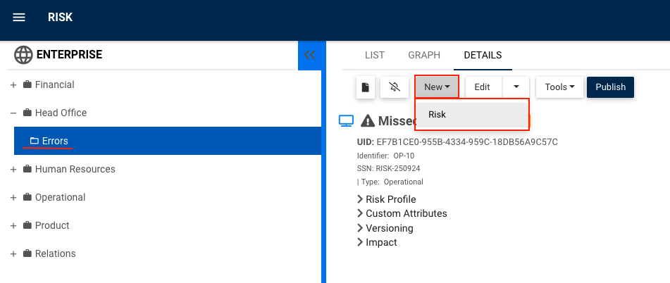 Ability to Create Objects from Individual Objects Details Pages - EPC ...