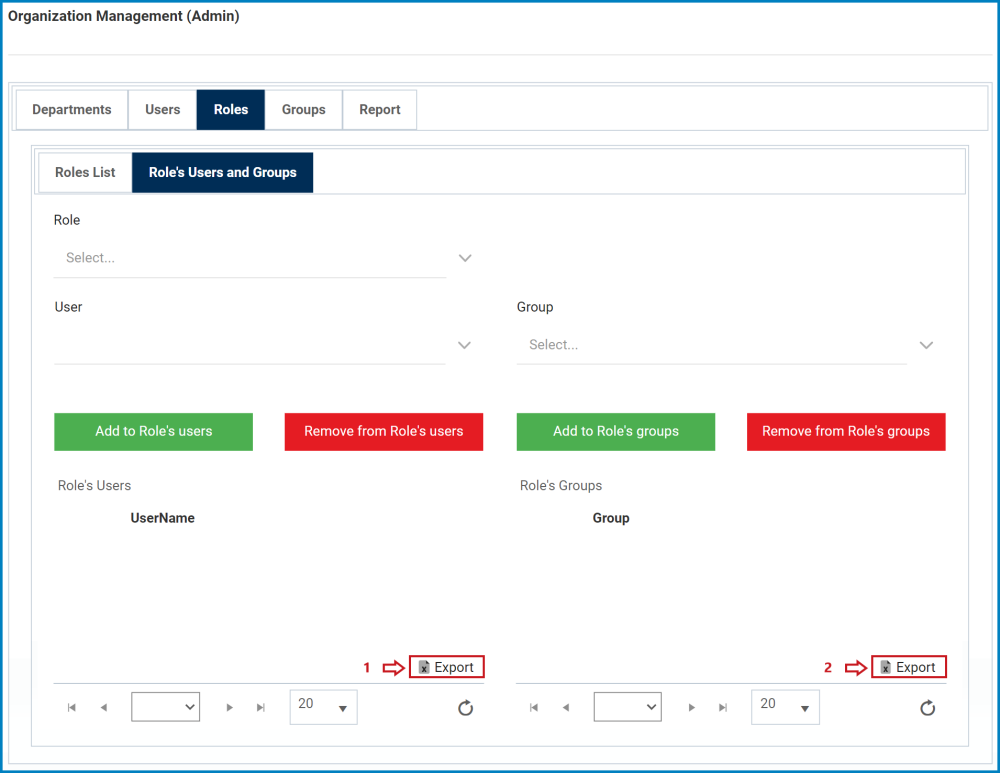 Rôles - DBP - Admin Application - #13