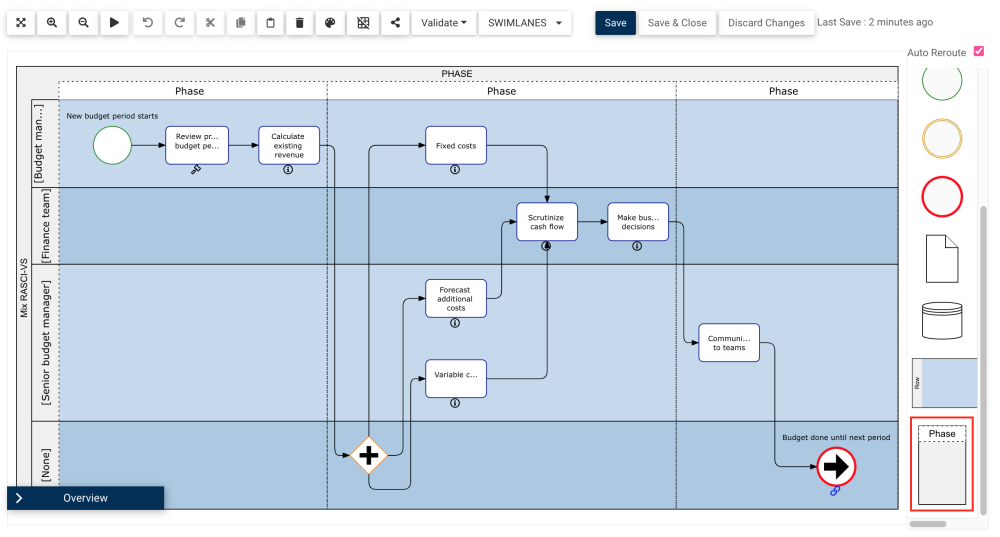 Add Phases to Process Maps - EPC - WebApp Manual - 14.0