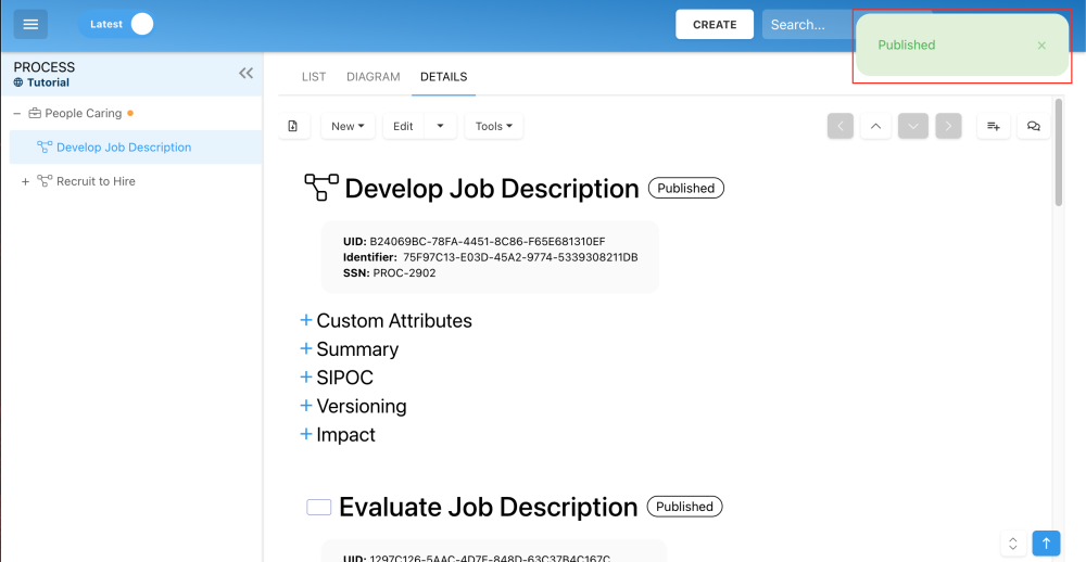 16.5 Publish the Process - EPC - WebApp Manual - 15.0