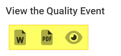 Quality Event List – Templates - Quality Event - #14