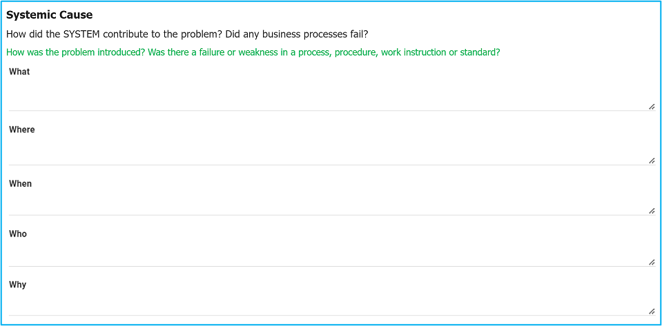 3×5 Why Analysis - CAPA - #13