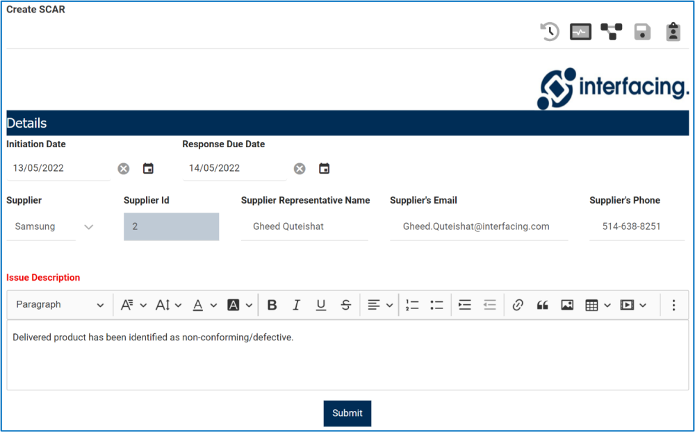 Create SCAR - CAPA - #13