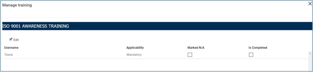 My Team’s Trainings - Training - #13