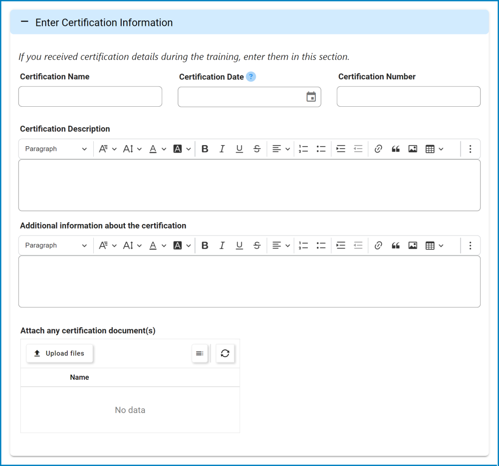 General UX & UI Enhancements - Training - #14.1