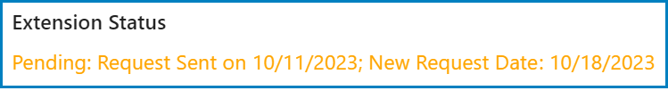 Execute Training – Streamlined Extension Request Handling - Training ...