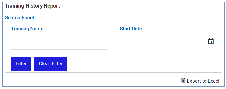 Training History Report - Training - #13