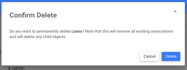 12.1.11.4 Right Click Actions – Delete Objects - EPC - WebApp Manual - 13.3