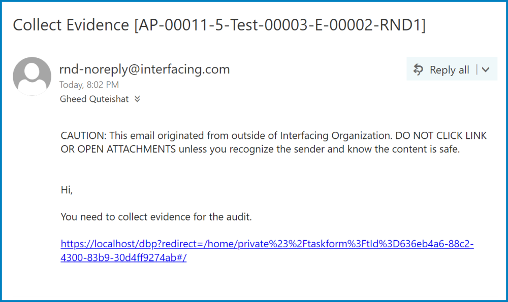 Collect Evidence - Audit - #11