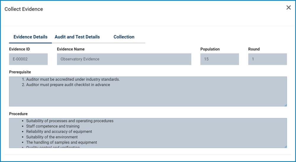 Evidence Details - Audit - #14