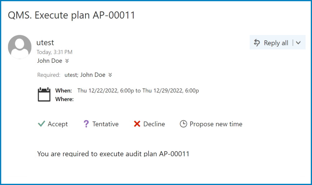 Execute Audit - Audit - #11