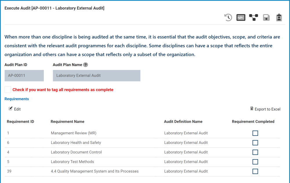 Execute Audit - Audit - #11