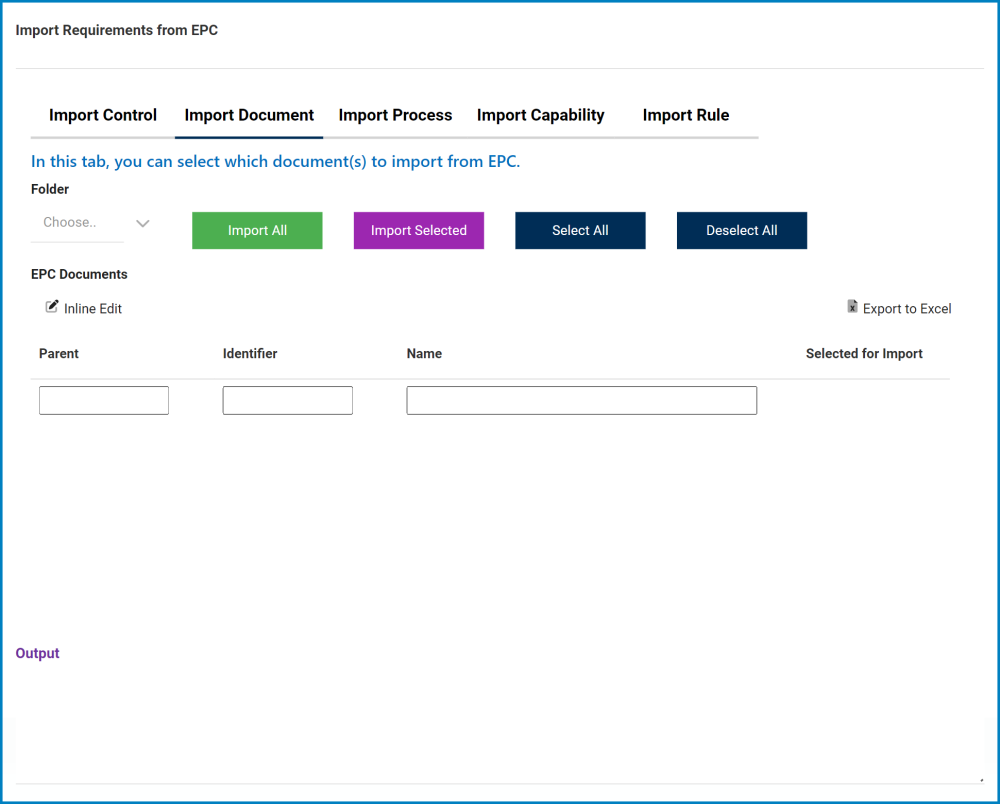 Import Document - Audit - #11