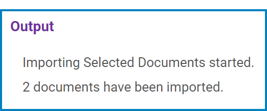 Import Document - Audit - #11