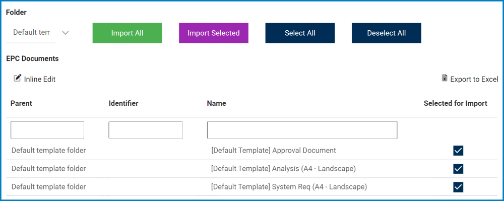 Import Document - Audit - #14