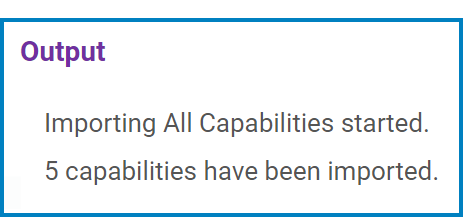 Import Capability - Audit - #11
