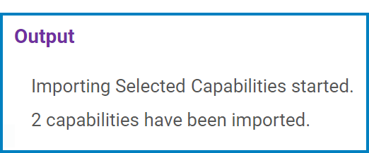 Import Capability - Audit - #11