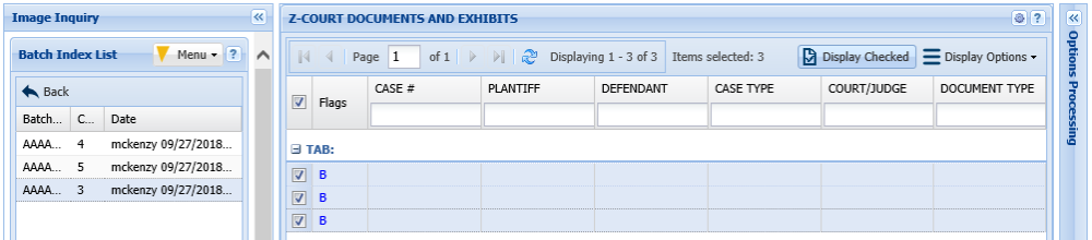Batch Indexing - One Look (Tom) - 1