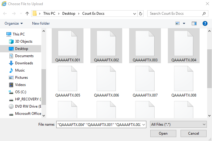 Browse Import (Batch Index) - One Look (Windows) - 1