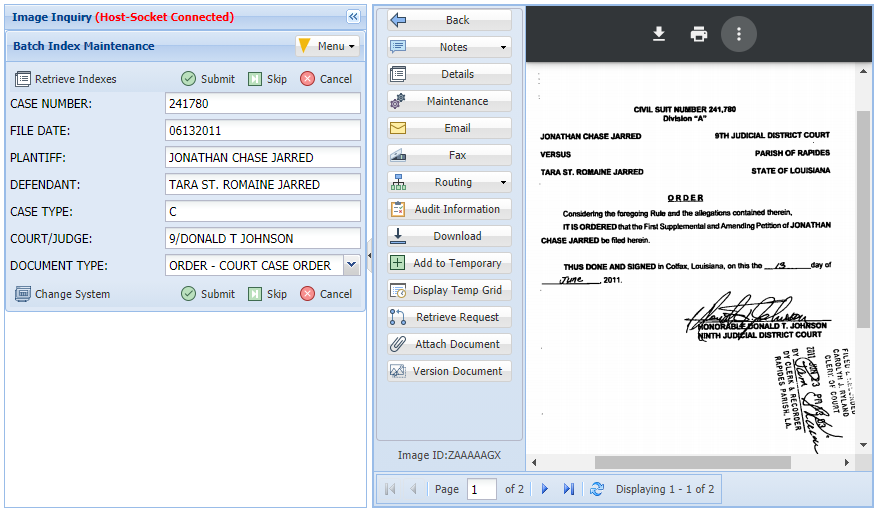 Batch Indexing - One Look (IBM i / Cloud) - 2