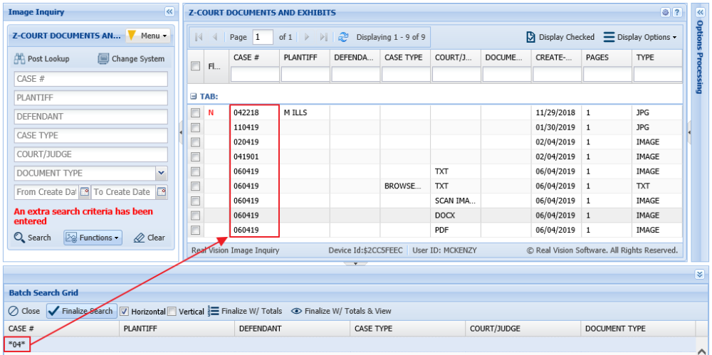 Batch Search - One Look (Windows) - 1