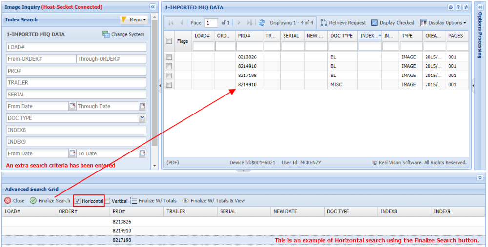 Advanced Search - One Look (IBM i / Cloud) - 2