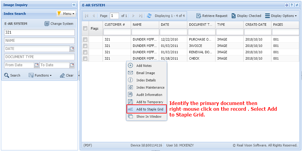Stapling - One Look (IBM i / Cloud) - 2