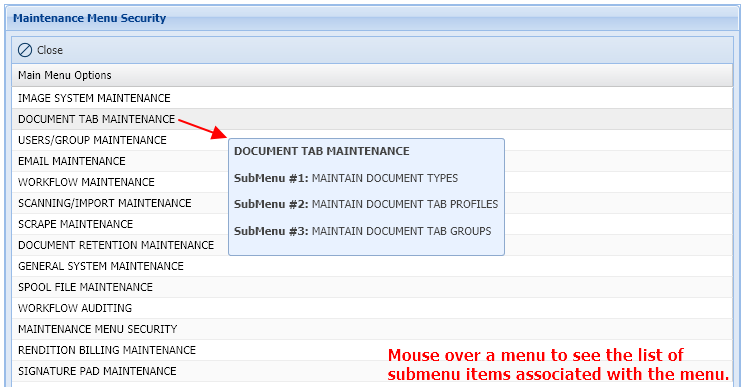 Menu Security - One Look (Windows) - 1