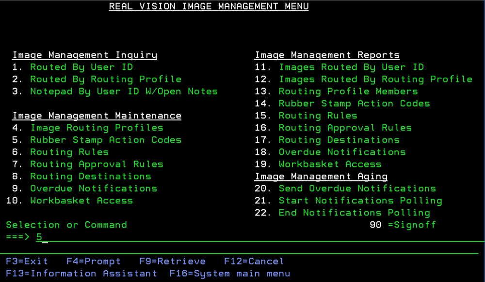 Create Action Codes - One Look (IBM i / Cloud) - 2