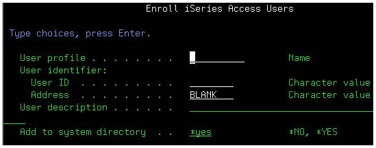 Enroll Users in System Distribution Directory - One Look (IBM i / Cloud ...
