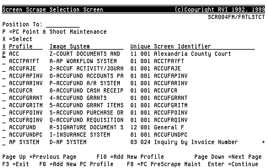 PC Screen Scrape - One Look (IBM i / Cloud) - 2