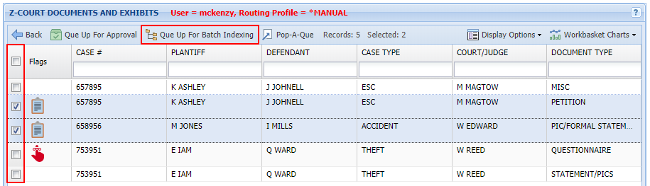 Que Up For Batch Indexing - One Look (Windows) - 1