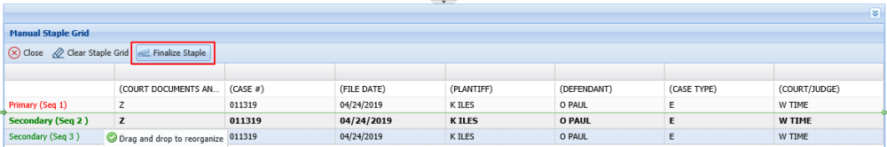 Resequence Stapled Documents - One Look (IBM i / Cloud) - 2