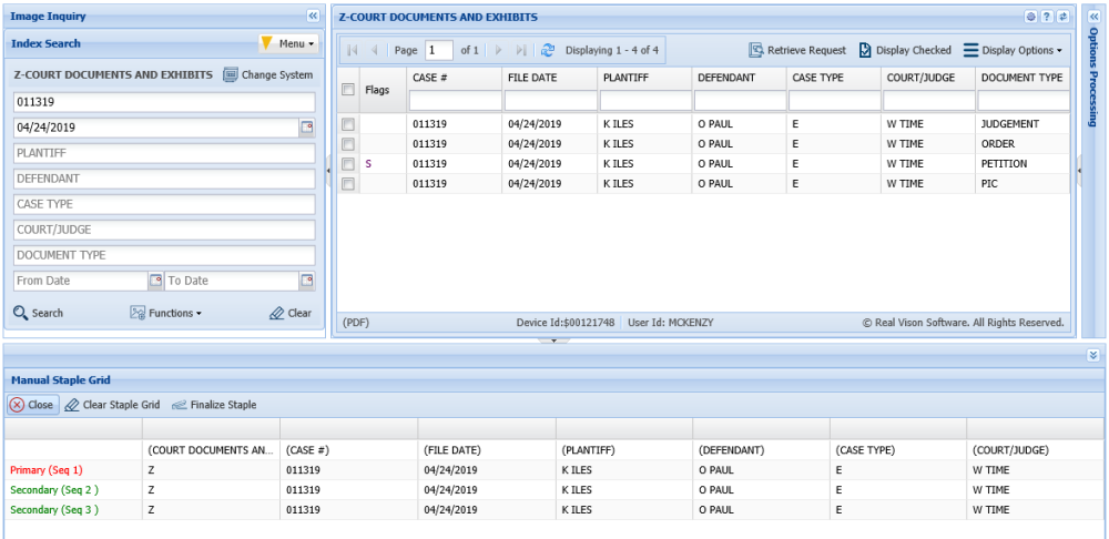 Resequence Stapled Documents - One Look (IBM i / Cloud) - 2