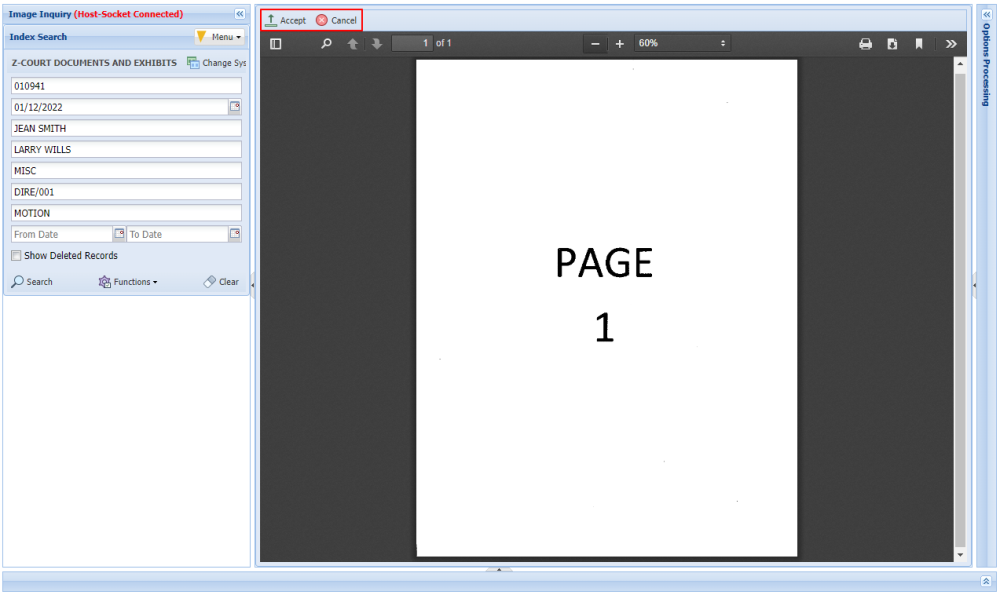Scan Using Indexes Above (Twain Scanner) - One Look (IBM i / Cloud) - 2